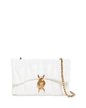Versace Quilted Leather Crossbody Bag - Porcelain