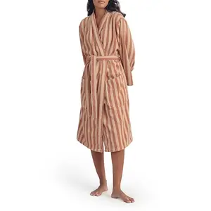 PIGLET IN BED Cotton Robe - Sand Shell