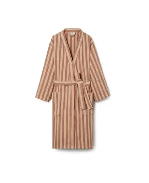 PIGLET IN BED Cotton Robe - Sand Shell