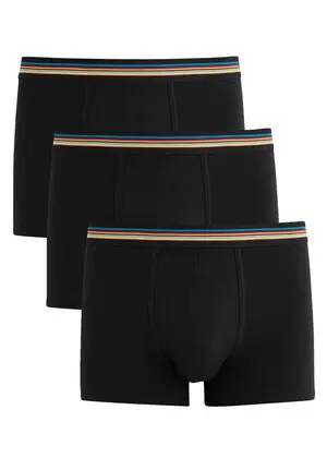 Paul Smith Stretch-cotton Trunks - Black