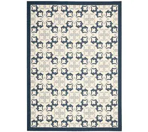 NOURISON HOME Enhance Geometric 5' X 7' Rug By - One-color