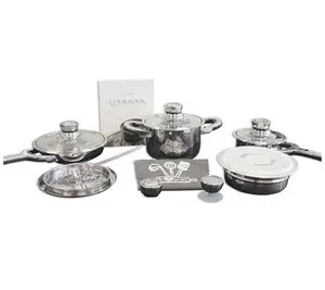 BERGHOFF Tfk 15pc Gourmet Collection 18/10 Ss C Ookware Set