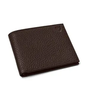 ASPINAL OF LONDON 8 Card Billfold Wallet In Pebble - Brown