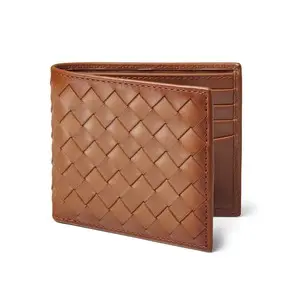 ASPINAL OF LONDON 8 Card Billfold Wallet In Pebble - Tan