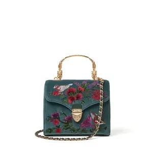 ASPINAL OF LONDON Mayfair Midi Top Handle Bag - Blue/green