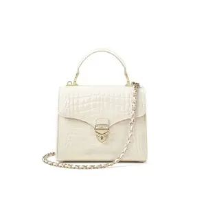 ASPINAL OF LONDON Mayfair Midi Top Handle Bag - Ivory