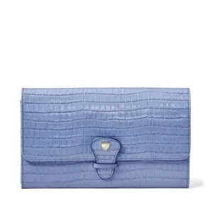 ASPINAL OF LONDON Travel Wallet In Saffiano - Blue