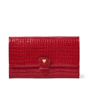 ASPINAL OF LONDON Travel Wallet In Saffiano - Red