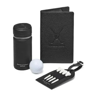 ASPINAL OF LONDON Golf Set Collection In Pebble - Black