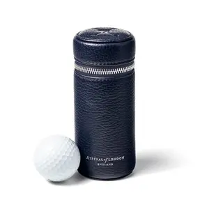 ASPINAL OF LONDON Golf Set Collection In Navy Pebble