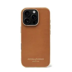 ASPINAL OF LONDON Iphone 16 Pro Case In Pebble - Tan