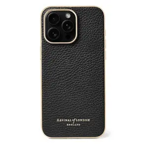ASPINAL OF LONDON Iphone 15 Pro Max Case In Pebble - Black