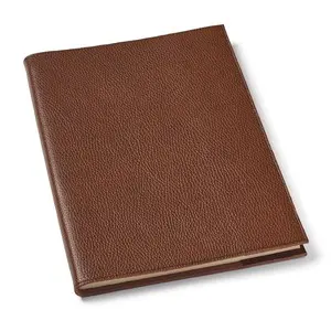 ASPINAL OF LONDON Refillable Journal In Merlot Pebble - Brown