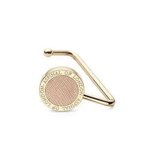 ASPINAL OF LONDON Metallic Saffiano Purse Hook - Gold