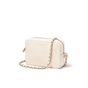ASPINAL OF LONDON Milly Woven Leather Crossbody Bag - Ivory