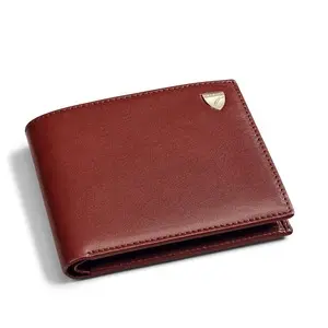 ASPINAL OF LONDON Billfold Coin Wallet In Deep Shine Croc - Brown