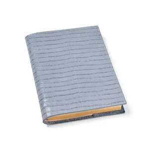 ASPINAL OF LONDON Refillable Luxury Journal In Saffiano - Blue