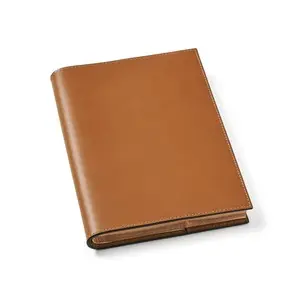 ASPINAL OF LONDON A4 Refillable Luxury Journal In Pebble - Tan