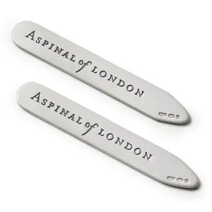 ASPINAL OF LONDON Sterling Collar Stiffeners - Silver