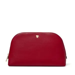 ASPINAL OF LONDON Classic Toiletry Bag In Soft Saffiano - Red