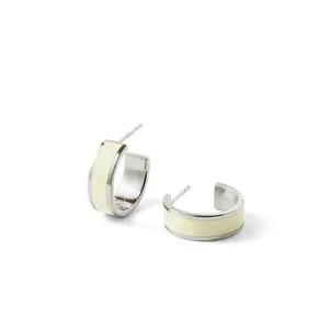 ASPINAL OF LONDON Hoop Earrings - Ivory