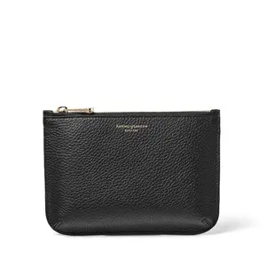 ASPINAL OF LONDON Ella Pouch In Sky Pebble - Black