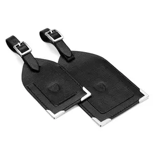 ASPINAL OF LONDON Set Of Luggage Tags - Black