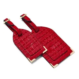 ASPINAL OF LONDON Set Of Luggage Tags - Red