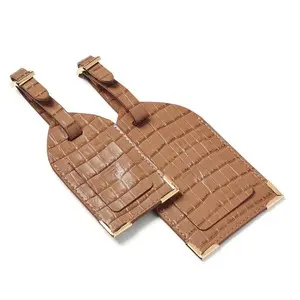 ASPINAL OF LONDON Set Of Luggage Tags - Tan