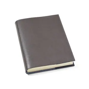 ASPINAL OF LONDON Refillable Journal In Grey & Navy Saffiano - Grey/blue