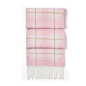 ASPINAL OF LONDON Premium Merino Wool Oversized Scarf In Merino Wool - Pink