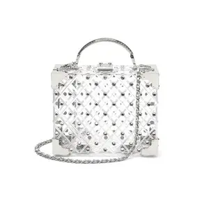ASPINAL OF LONDON Lion Trunk Bag - Silver