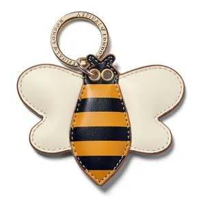 ASPINAL OF LONDON Bee Keyring - Black/yellow