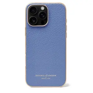 ASPINAL OF LONDON Iphone 16 Pro Max Case In Smooth Blue