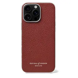 ASPINAL OF LONDON Iphone 16 Pro Max Case In Smooth Red