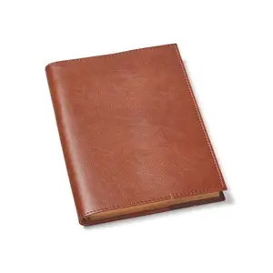 ASPINAL OF LONDON Rustic Refillable Leather Journal In Smooth - Brown