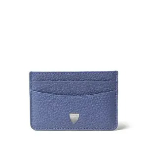 ASPINAL OF LONDON Slim Credit Card Holder In Pebble - Blue