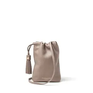 ASPINAL OF LONDON Hudson Crossbody Pouch In Milled Pebble - Neutral