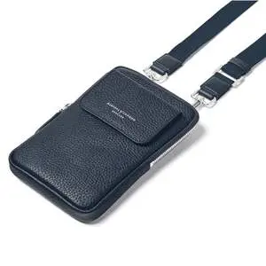 ASPINAL OF LONDON Reporter Crossbody Phone Bag - Blue
