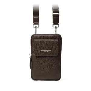 ASPINAL OF LONDON Reporter Crossbody Phone Bag - Brown