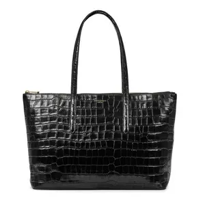ASPINAL OF LONDON Zipped Regent Tote Bag - Black