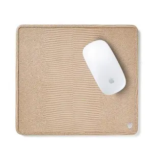 ASPINAL OF LONDON Mouse Pad In Tobacco Pebble Neutral