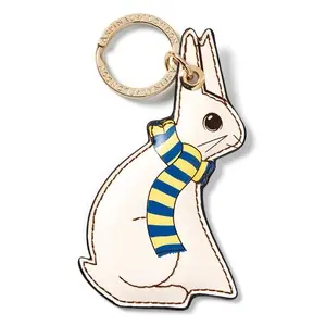ASPINAL OF LONDON Cuddly Bunny Keyring - White