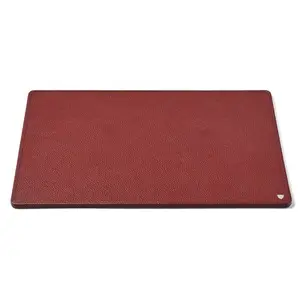 ASPINAL OF LONDON Desk Pad In Merlot Pebble - Red