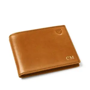 ASPINAL OF LONDON Billfold Rfid Wallet In Tobacco Pebble - Tan