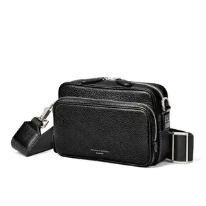 ASPINAL OF LONDON Reporter East West Messenger Bag - Black