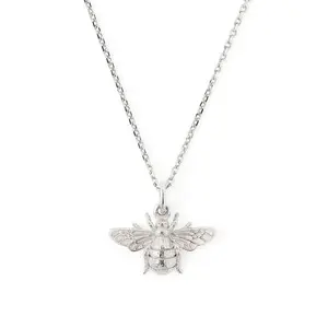 ASPINAL OF LONDON Bee Charm Necklace In Sterling 925 - Silver