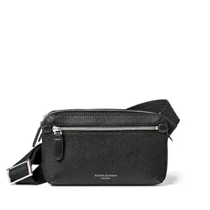 ASPINAL OF LONDON Reporter Compact Crossbody Bag - Black