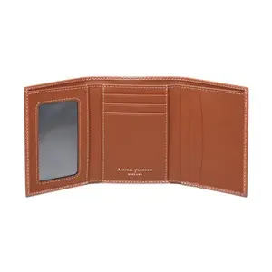 ASPINAL OF LONDON Trifold Wallet In Pebble - Brown