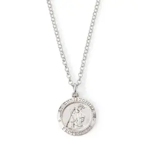 ASPINAL OF LONDON St Christopher 18ct Vermeil Necklace - Silver